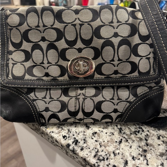 Coach | Bags | Coach Hampton Jacquard Signature Flap Bag | Poshmark